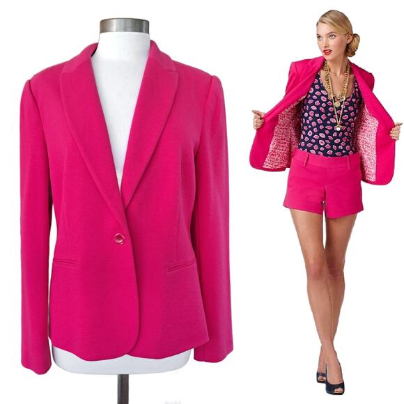 Lilly Pulitzer | Jackets & Coats | Lilly Pulitzer Hot Pink Leighton ...